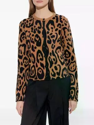 Fendi Animal Print Cardigan