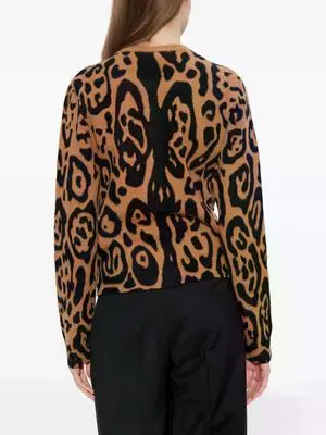 Fendi Animal Print Cardigan