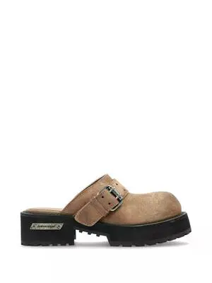 Balenciaga Buckle-fastening Leather Mules