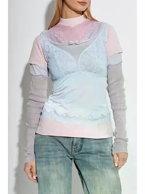 Balenciaga Layered Lace Top