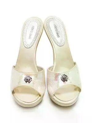 Roberto Cavalli Embellished Heeled Sandals