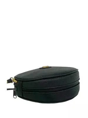 Gucci Calfskin Interlocking G Round Crossbody Bag - Black