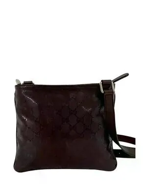 Gucci Gg Imprimé Crossbody Bag - Red