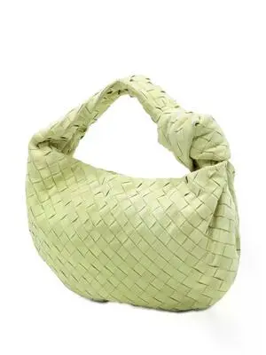 Bottega Veneta Teen Suede Intrecciato Jodie Hobo Bag