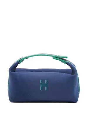 Hermès Toile De La Mariée À Case Vanity Bag - Blue