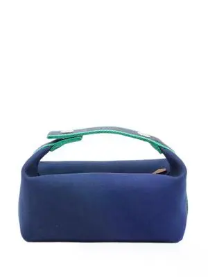 Hermès Toile De La Mariée À Case Vanity Bag - Blue