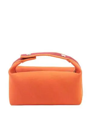 Hermès Toile Bride A Brac Case Vanity Bag - Orange