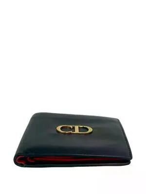Dior 2010-2026 Leather Cd Bifold Wallet Small Wallets