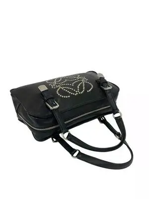 Loewe Leather Studded Anagram Handbag