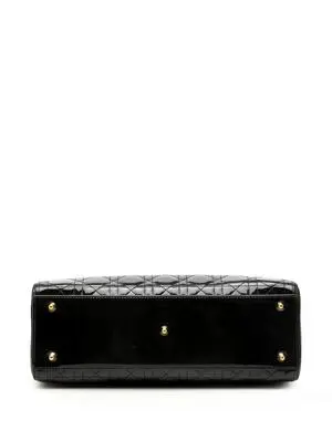 Dior Patent Cannage Lady Satchel - Black