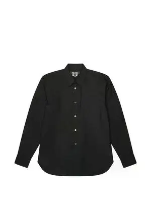 Comme Des Garçons Patch-pocket Shirt With Ruffled Detailing