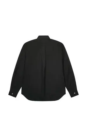 Comme Des Garçons Patch-pocket Shirt With Ruffled Detailing