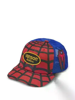 Supreme X Vanson Leathers X Marvel Baseball Cap - Red