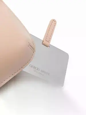 Giorgio Armani La Prima Leather Shoulder Bag - Neutrals