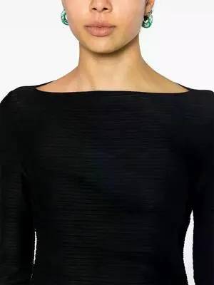 Emporio Armani Striped Jersey Top