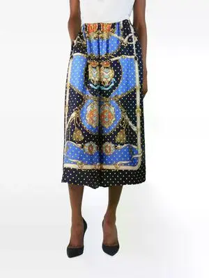 Gucci Polka Dot Printed Silk Trousers