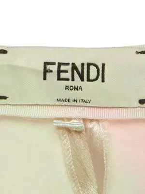 Fendi Satin Cargo Pants With Buckle Detail