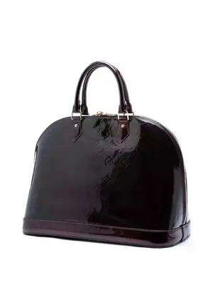 LOUIS VUITTON Monogram Vernis Alma Gm Handbag - Purple
