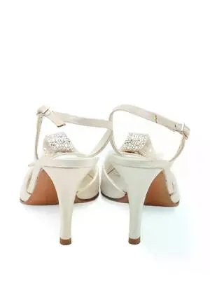 STUART WEITZMAN Embellished Slingback Sandals