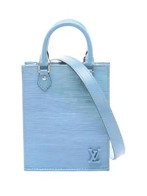 LOUIS VUITTON 2020 Epi Petit Sac Plat Satchel - Blue