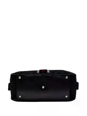 Gucci Gg Suede Web Dome Handbag