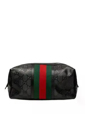 Gucci 2000-2015 Gg Imprime Web Cosmetic Case Pouch - Black