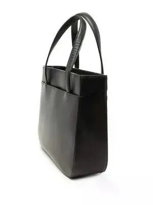 Burberry Leather Handbag With House Check Trim