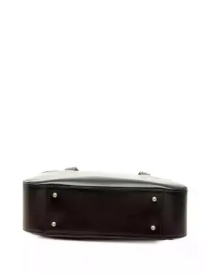 Burberry Leather Handbag With House Check Trim