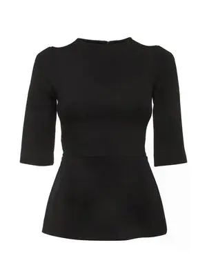 Dolce & Gabbana Twill Peplum Top