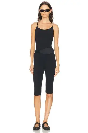 Year Of Ours Studio Capri Onesie - Black