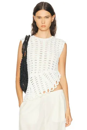 Loulou De Saison Saez Asymmetric Sleeveless Top - Ivory