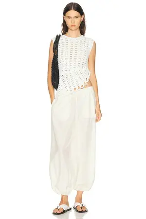 Loulou De Saison LOULOU DE SAISON Saez Asymmetric Sleeveless Top Ivory