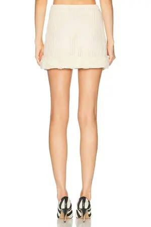 SELF-PORTRAIT Crochet Flower Knit Mini Skirt