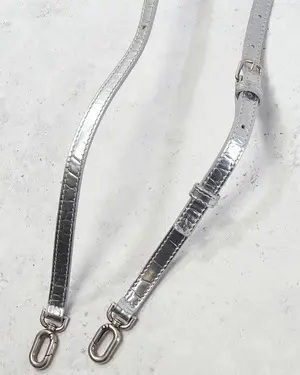 FWRD RENEW Balenciaga Xs Hourglass Top Handle Bag - Silver