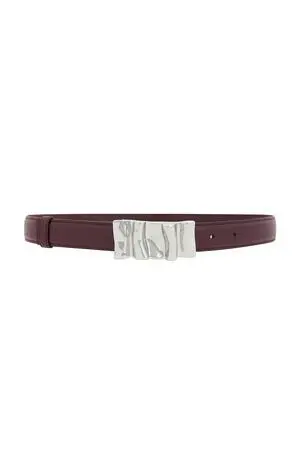 Altuzarra Organic Buckle Belt - Deep Cherry