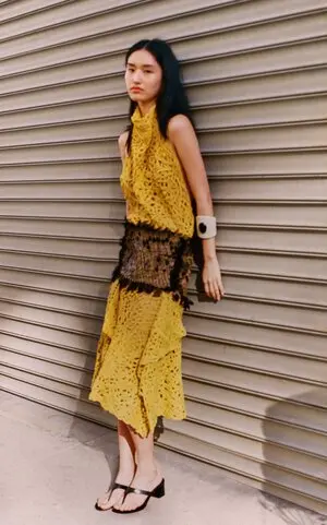 DIOTIMA Exclusive Embroidered Midi Halter Dress