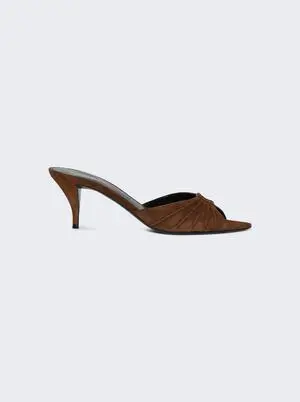 Saint Laurent Babylone 60 Mules - Brown