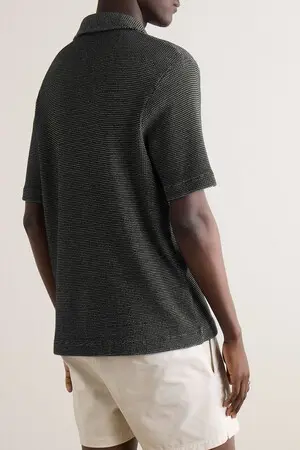 Mr P. Waffleknit Cotton Polo Shirt