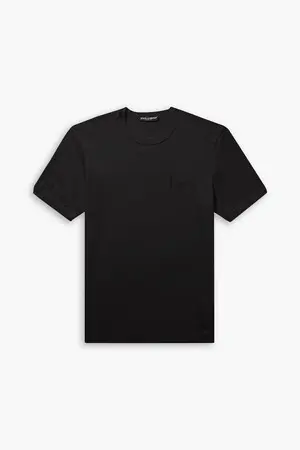 Dolce & Gabbana Slimfit Logoembroidered Cottonjersey Tshirt