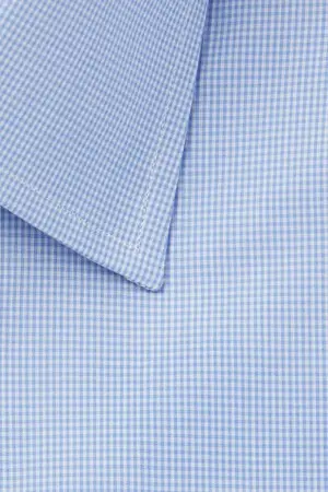 TOM FORD Slimfit Cutawaycollar Checked Cottonpoplin Shirt