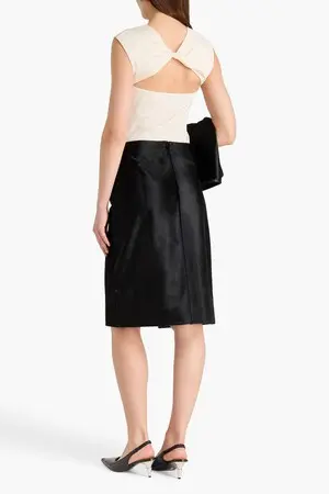 Loulou De Saison Calf Hair Skirt With Front Slit