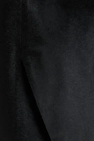 Loulou De Saison Calf Hair Skirt With Front Slit