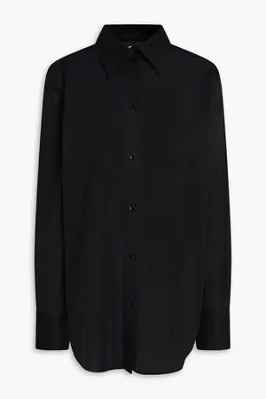 TOTEME Cotton And Lyocellblend Shirt Black