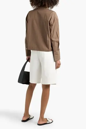 TOTEME Pleated Twill Shorts
