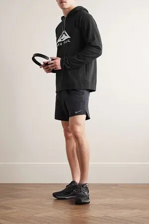 Nike Trail Magic Hour Logoprint Cottonblend Drifit Hoodie