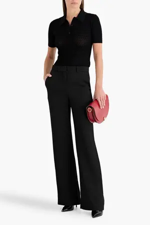 Victoria Beckham Pointelleknit Polo Shirt