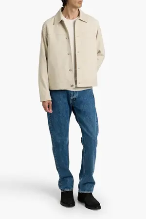 Theory Amos Suede Jacket - Ecru