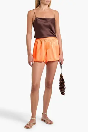 Alice + Olivia Alice Olivia Richie Satincrepe Shorts