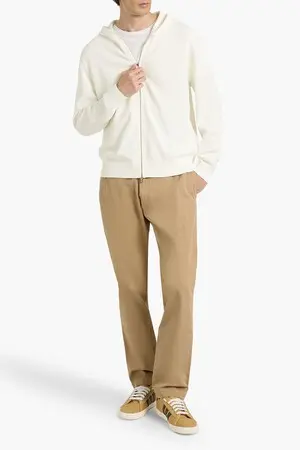 Theory Pointelleknit Cotton Hooded Cardigan