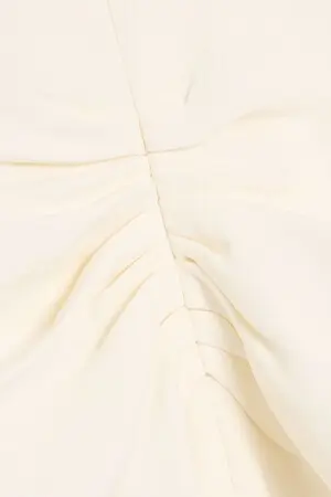 Victoria Beckham Gathered Jacquard Midi Dress